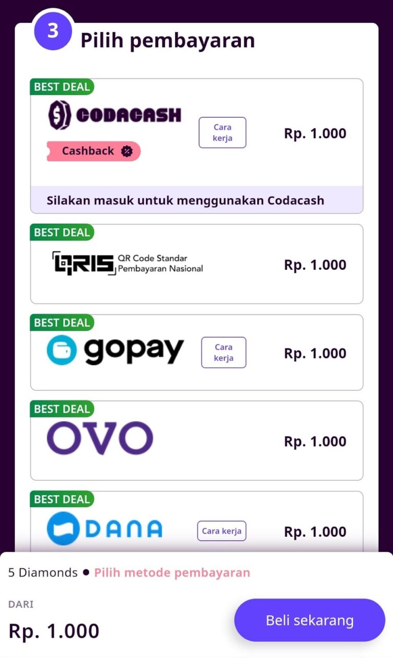 Top Up Codashop FF Termurah, Aman dan Cepat!